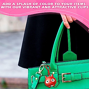 100 Pcs Plastic Keychain Clip - Plastic Lobster Claw Clasps Backpack Keychain Rings Plastic Keychain Clips for Crafts - Key Chain Hooks for Crafts Lanyard Clips and Hooks Plastic Keychains for Crafts