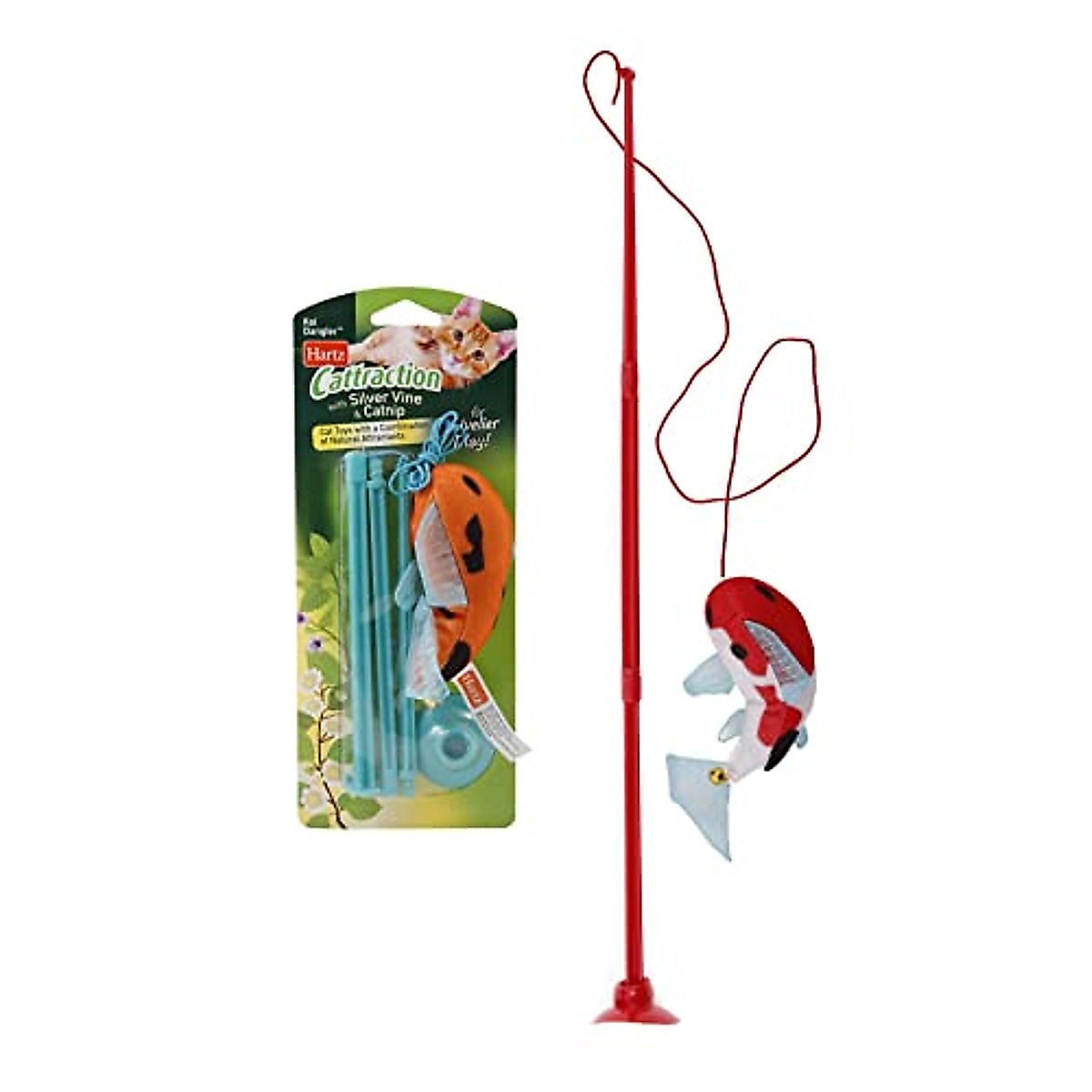 Hartz Cattraction with Silver Vine & Catnip Koi Dangler