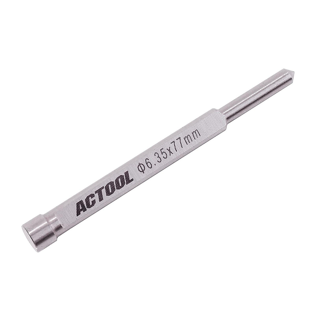ACTOOL Pilot Pin 6.35x77mm for 1'' Cutting Depth HSS Annular Cutter with 3/4'' Weldon Shank