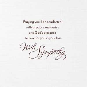Hallmark Mahogany Religious Sympathy Greeting Card (They Leave Footprints)