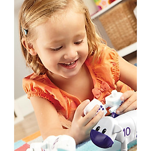 Learning Resources Snap-n-Learn Counting Cows Toy Set,Develops Color Recognition, Counting & Sorting Set, Farm Animals, 20 Pieces, Ages 18+ months