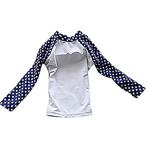 LOSORN ZPY Baby Girl Swimsuit Two Pieces Toddler Kid Long Sleeve Rash Guard UPF 50+ (5-6 Years Old/L) Navy