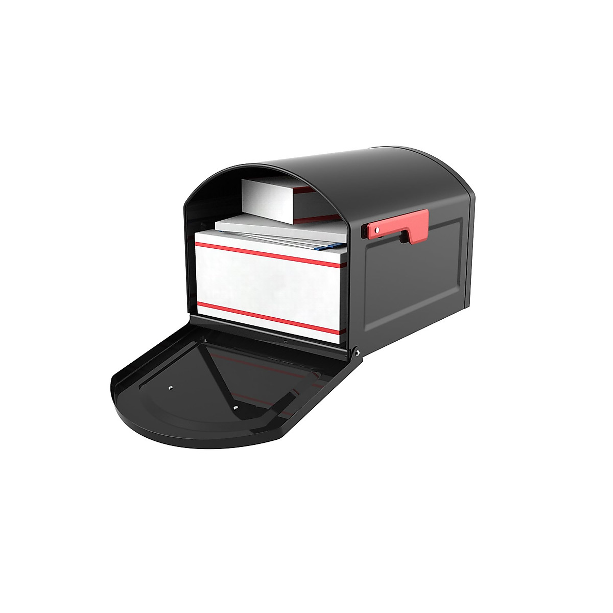 Architectural Mailboxes 950020B-10 Centennial Postmount Mailbox, XL, Black