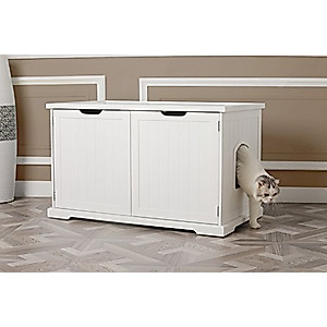 Merry Products Cat Washroom Bench, White