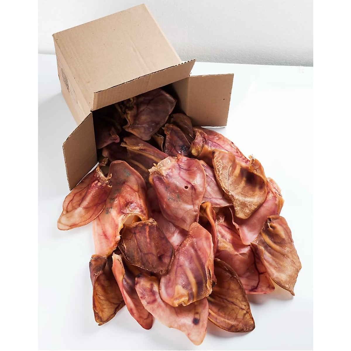 100% Natural Pig Ears for Dogs - A Pack of Dog Treat Bulk Pig Ear Dog Treats, Great for Teeth and Gums! Perfect for Tasty Pet Snacks and Keeping Your Furry Friend Happy and Healthy - 100 count