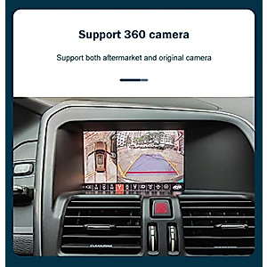 NINETOM Wireless Carplay Retrofit Kit Decoder for Volvo XC60 S60L V40 2014-2017 Year, Support Android Auto, Mirror Link, Rear Camera, Original Car Function