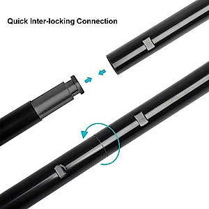 HYJ-INC Photo Background Support System with 10 x 10ft Backdrop Stand Kit,10 x12ft 100% White Cotton Muslin Backdrop,Clamp,Carry Bag for Photography Video Studio