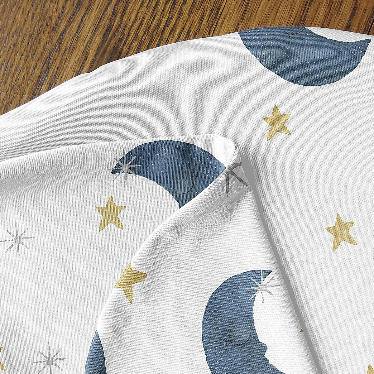 Sweet Jojo Designs Moon Star Baby Boy Girl Cocoon and Beanie Hat Set Jersey Stretch Knit Sleeping Bag Infant Newborn Nursery Sleep Wrap Sack - Navy Blue Gold Watercolor Celestial Sky Gender Neutral