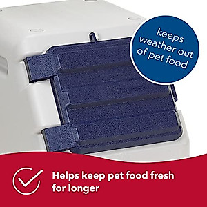 Coastal Pet Bergan Stack-n-Stor Food Storage - Beige and Navy - 24 gal