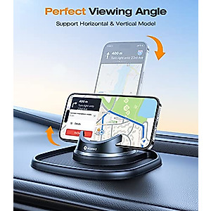 VICSEED 2023 Upgraded Dashboard Phone Holder Car [No.1 Stable, Never Slip& Fall] Reusable Silicone Phone Mount for Car Dash Anti-Slip Pad Mat Car Phone Holder Mount Fit iPhone 14 Pro Max All Phones