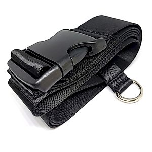Addabst Car Seat Travel Belt, Adjustable Car Seat Travel Strap, Car Seat Luggage Strap for Transport Kid Car Seat (Black)