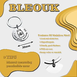 BLEOUK What About Bob Keychain 90s Comedy Movie Fans Gift I Said Good Morning Gill (good morning Gill)