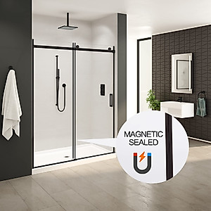 82 Inches Shower Door Magnetic Strip Replacement Insert for Framed and Semi-Framed Swinging Glass Shower Doors with 3/8" Width