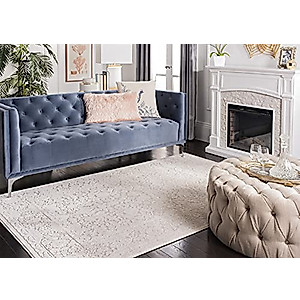 SAFAVIEH Reflection Collection 9' x 12' Cream / Ivory RFT667D Vintage Distressed Area Rug