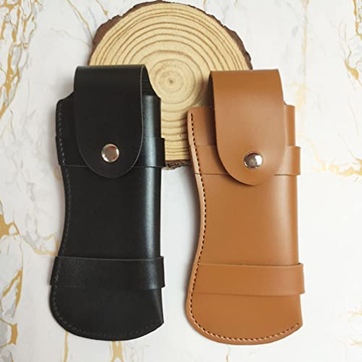 Zerodeko Set Chef Covers Pruner Sheath Kitchen Sheath Reusable Sleeve Holster Convenient Cutter Guard Outdoor Camping Accessories Covers for Home Holder Pu Tactics Waistcoat