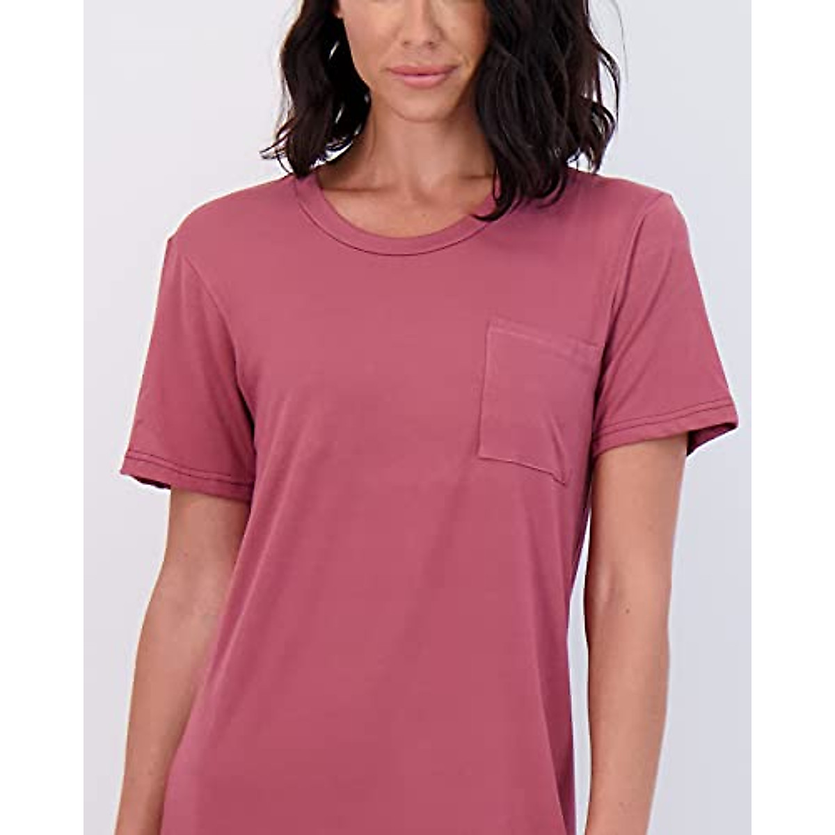 Real Essentials Womens Short Sleeve Nightgown Nightshirts Bamboo Nightgowns Night Shirts Gowns Women Nightdress Sleep Shirt Adult House Dress Sleepwear Pajama PJs Moo Moos, Set 2, Medium, Pack of 3