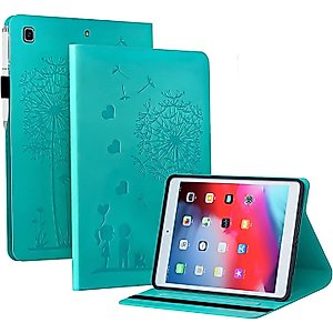Case for iPad Pro 12.9 Inch 5th Generation 2021, Case iPad Pro 12.9 Inch 4th Generation 2020, Shockproof Case PU Leather Flip Stand Auto Sleep Wake, Dandelion Blue