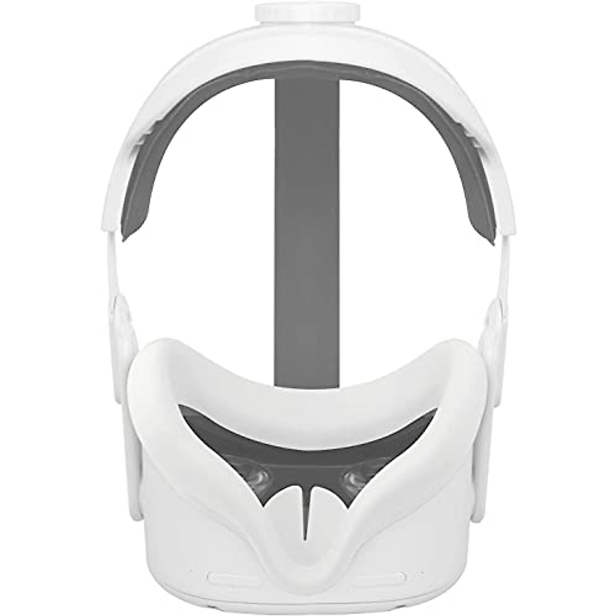 Jayol Silicone Cover for Oculus Quest 2, Sweatproof, Soft and Washable (Face Cover, White)