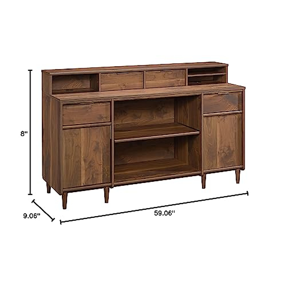 Sauder Clifford Place Organizer Hutch, Grand Walnut finish