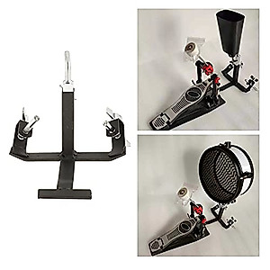 Colcolo Pedal Cowbell Bracket Multifunction Cowbell Percussion Pedals Percussion Mount for Practice Room