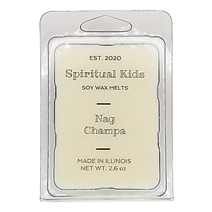 Nag Champa Soy Wax Melts 2.6oz 6 cubes Hand Poured with Fragrant/Essential Oils! | Herbal Wax Melts | Hippy Wax Melts | Birthday Gift | Christmas Gift |