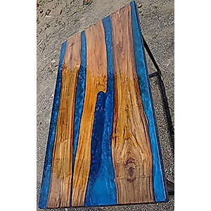 Epoxy Table, Live Edge Wooden Table, Epoxy Resin River Table, Natural Wood, Dining table, Natural Epoxy Table, Resin Table