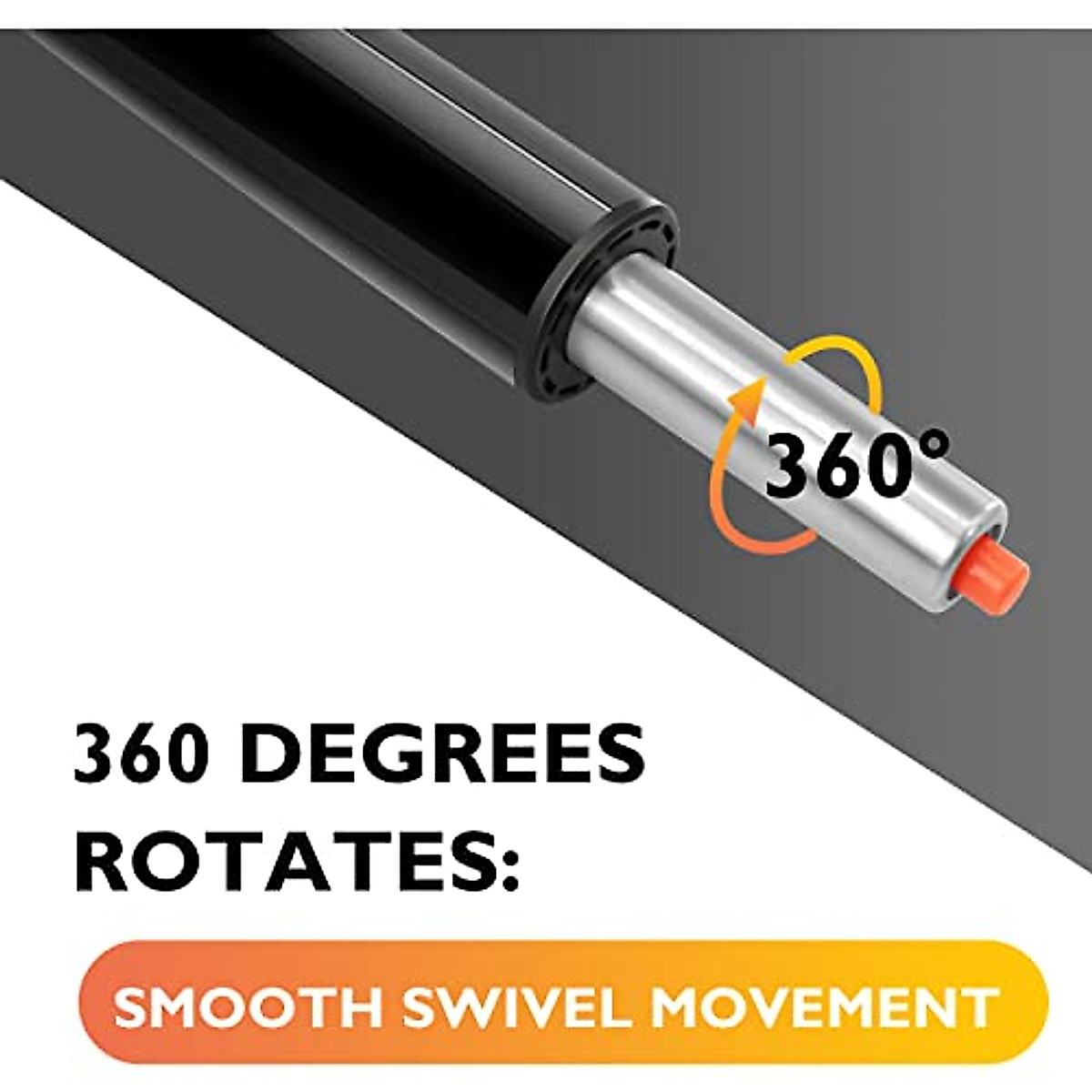 KERDOM Office Chair Gas Lift Cylinder Office Chair Replacement Parts,Universal Size Fits Most Chairs,Heavy Duty Gas Rod for Office Chair (Black)