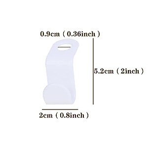 Clothes Hanger Connector Hooks, 60PCS Sturdy Mini Cascading Hanger Hooks, Thickened 20lbs Space Saving Closet Hanger Organizer, Hanger Extender Clips, 3-Color Hanger Connection Hooks for Closet