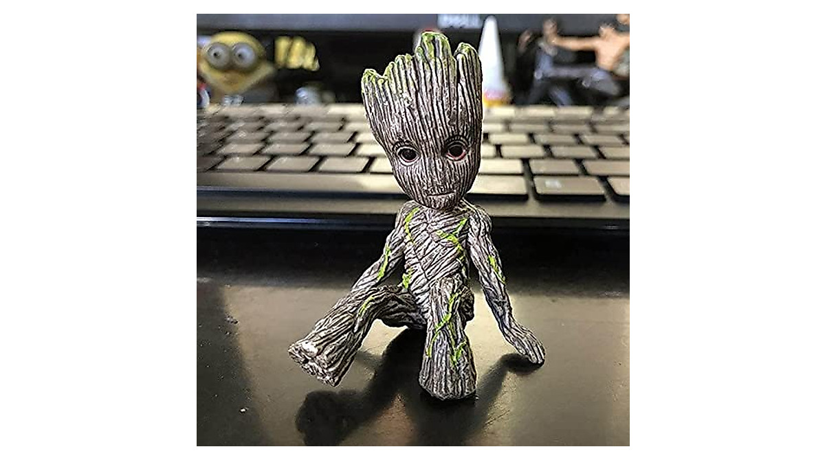 Cute Sitting Groot Figurine for Kids and Garden Decor