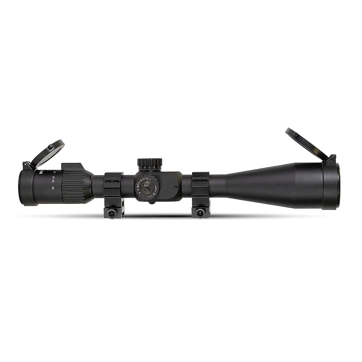 Monstrum G2 6-24x50 First Focal Plane FFP Rifle Scope with Illuminated Rangefinder Reticle and Parallax Adjustment | Black
