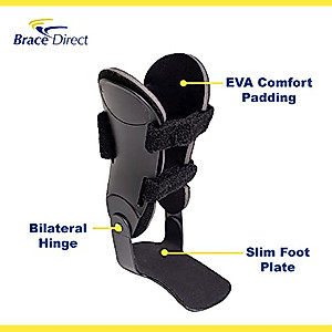 Brace Align Semi-Rigid Ultra Active Ankle Brace- Hinged Ankle Stabilizer, Protection and Support for Sprains, Volleyball, Basketball, Tennis, Sports Injury- Left or Right Foot- PDAC L1906