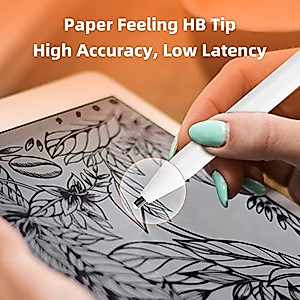 Uogic Stylus for iPad, iPad Pen with Bluetooth Shortcut, Battery Level Display, Palm Rejection, iPad Pencil Compatible with iPad Pro 11/12.9" 2018-2022, iPad 6/7/8/9, iPad Mini 5/6, iPad Air 3/4/5