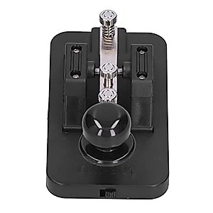 BTER Morse Code Telegraph Key, Professional Morse Code CW Telegraph Straight Key with Buzzer & Voice Prompts, Morse Code Experiment Kit for Physical Teaching, Morse Code Communication
