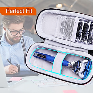 L LTGEM EVA Hard Carrying Case for Gillette Mach3 Men's Razor - Storage Protective Bag (Case Only!)