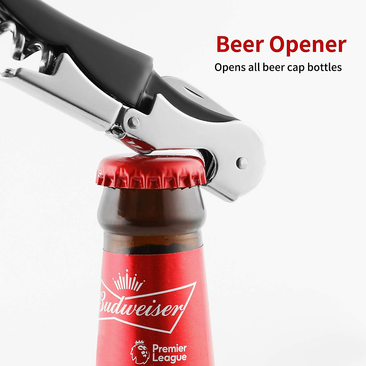 STARVION Waiters Corkscrew,3 in 1 Wine Opener, Bottle Opener and Foil Cutter, Thickened Wine Corkscrew and Stainless Steel Stopper Packed in Beautiful Gift Box