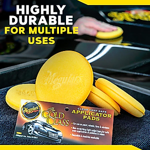 Meguiar's W0004 Supreme Shine 4" Foam Applicator Pads - 4 Pack