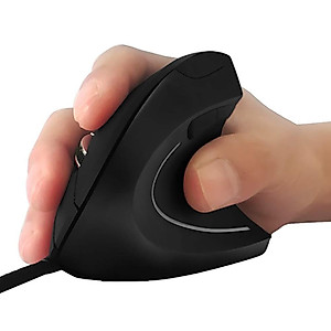 Ai5G Wired Vertical Mouse Adjustable DPI Laptop Desktop Computer Mouse Optical Mice (for Right Hand)