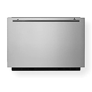 Summit Appliance FF1DSS24 24" Wide Built-In Drawer Refrigerator, Black 21.5" Wide Cabinet, Oversized 24" Stainless Steel Door, No Frost, 115V