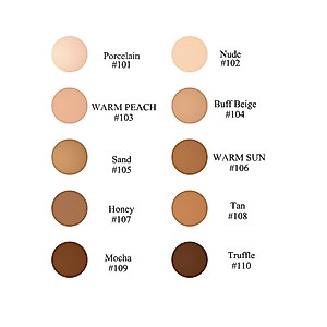 Valeera Full Coverage Soft Matte Oil Control Flawless 24HR Concealer Liquid Waterproof Foundation (104 - Buff Beige)