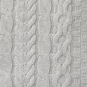 Hope & Henry Layette Grey Cable Knit Sweater Romper