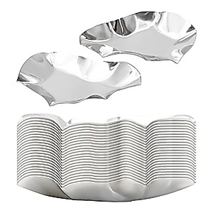 Hoypeyfiy 304 Stainless Steel Oyster Shells, 24 pcs Oyster Grilling Shells for Cooking Oysters, Shrimp, Scallops, Clams