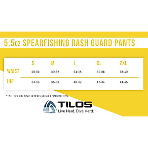 Tilos Camouflage 5.5oz Spearfishing UPF 50+ Rash Guard Pants (L, Green Camo)