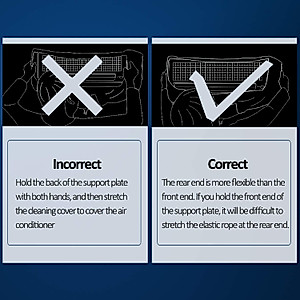 Split Air Conditioning Cleaning Waterproof Cover Bag with Drain Outlet and Two Sides Support Plates Dust Washing Clean Protector Bag Wall Mounted Air Conditioning Service Bag with Water Pipe