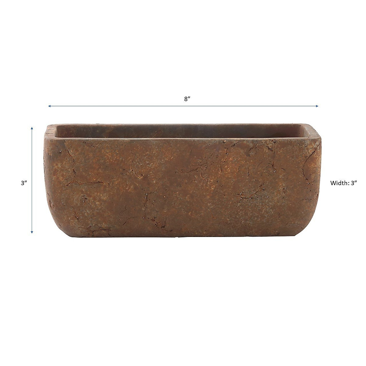 Classic Home and Garden 240001P-433 Dakota Trough, Rust, Large