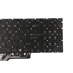 Replacement Keyboard for MSI GS75 GE75 GF75 GE72 GP75 GT72 GE72VR GL75 GL72 GP62 GL72 GL65 GL62 GL62M GL63 GS63 GS63VR GE63 GE62 Series Laptop with Backlit US Layout