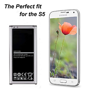 Galaxy S5 Battery, Cleantt 2800mAh Li-ion Replacement Battery for Samsung Galaxy S5 [ I9600, G900F, G900V (Verizon), G900T (T-Mobile), G900A (AT&T),G900P(Sprint)]