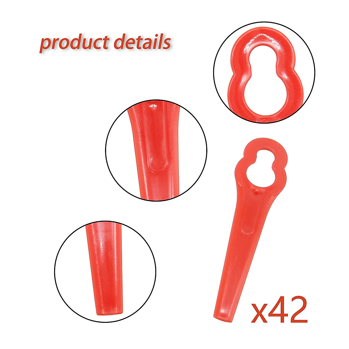 Plastic Machine Trimming Blades Fit for STIHL Polycut 2-2 Polycut 3-2 Grass Trimmer FSA 45 57 FSE 52,Sun Joe 24V-GT10, Redback Swift 40V, Replace for 4008 007 1000 Weed Eater Blades Grass Cutter Tool