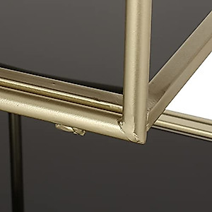 Christopher Knight Home Cragin Bookcase, Gold + Black