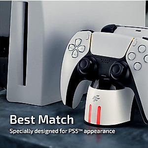 MEGACOM PS5 Controller Charging Station, Charger Sation for Playstation5 with Dual Stand Charger Dock, Led Indicator, Overcharging Protection, USB Powered (Controller Sold Separately)