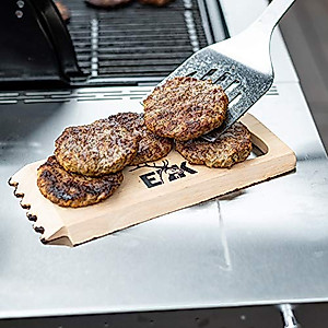 ELK BBQ Grill Wooden Scraper - Compatible with Charcoal and Gas Barbecue Grill Grates - Safe, Natural and Bristle-Free Cleaning